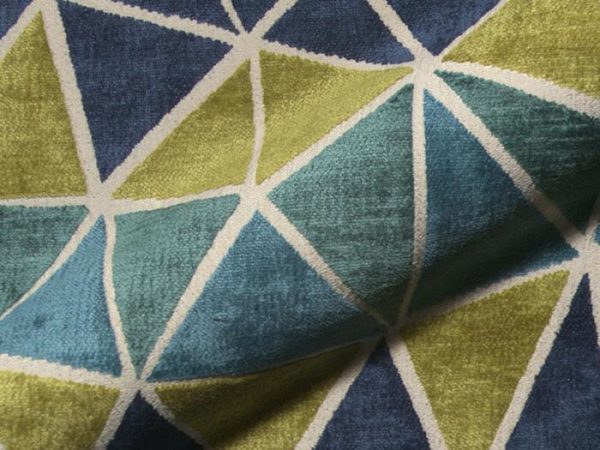 Cover 571 Moderner Höpke Möbelstoff blau gemustert » Möbelstoffparadies