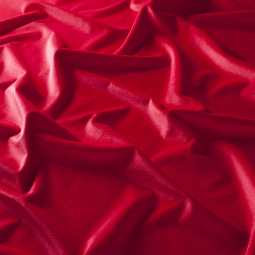 CH2992/010 Heaven´s Gate exklusiver Samt Vorhangstoff rot ...